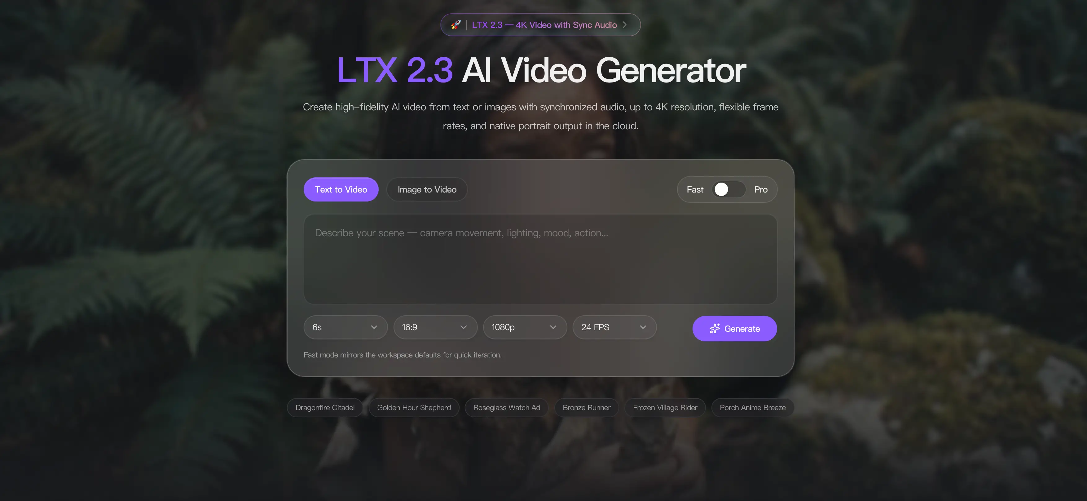 LTX 2.3 AI Video Generator - 4K Video with Safety Moderation